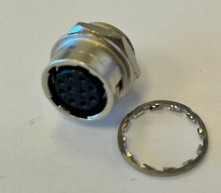Hirose, HR10A-10R-10S(71), 10 Position Circular Connector Receptacle ...