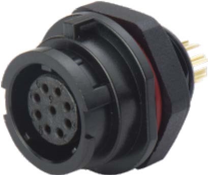 IP67 SY13 Panel Mount Connector Female (SY1312) - Component Buddy