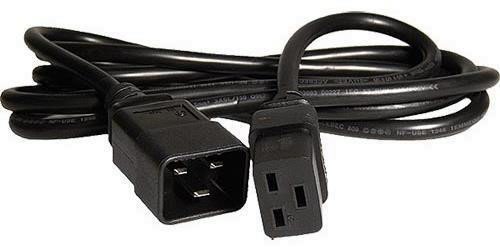 IEC C20 - C19 Black PVC Power Lead - Component Buddy