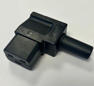SCHURTER IEC C19 Right Angle Socket, 21A, Black, Rewireable - 4790.1200 ...